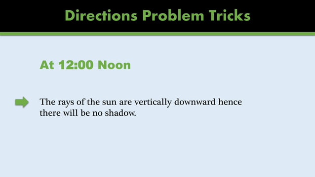 Direction Sense Test Tricks & Shortcuts | PPTX | Space and Astronomy ...