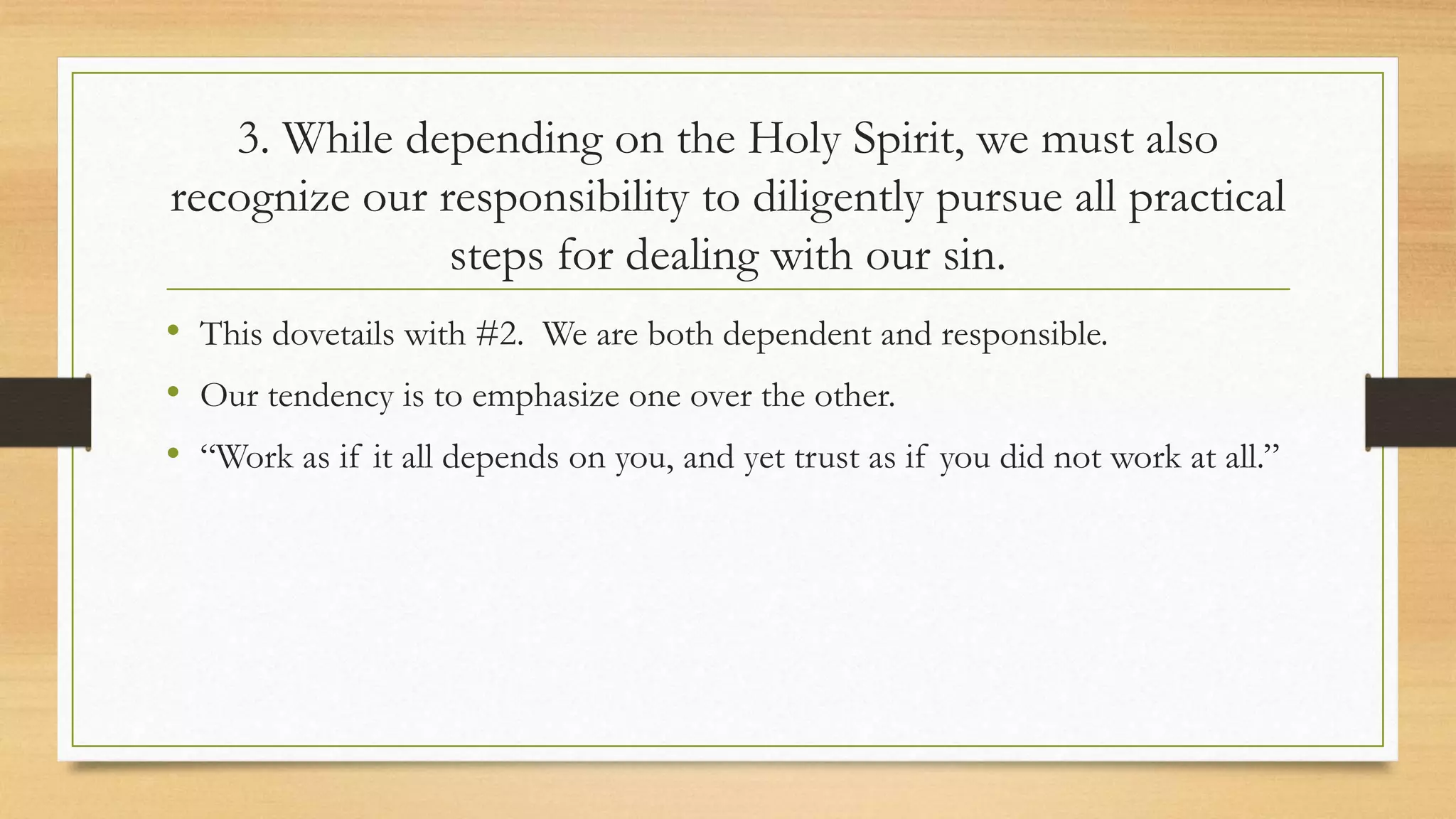 Directions for dealing with sin | PPTX