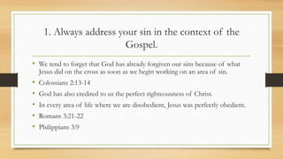 Directions for dealing with sin | PPTX