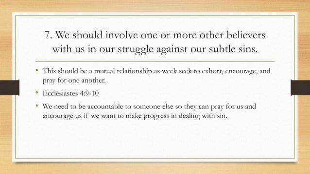 Directions for dealing with sin | PPTX