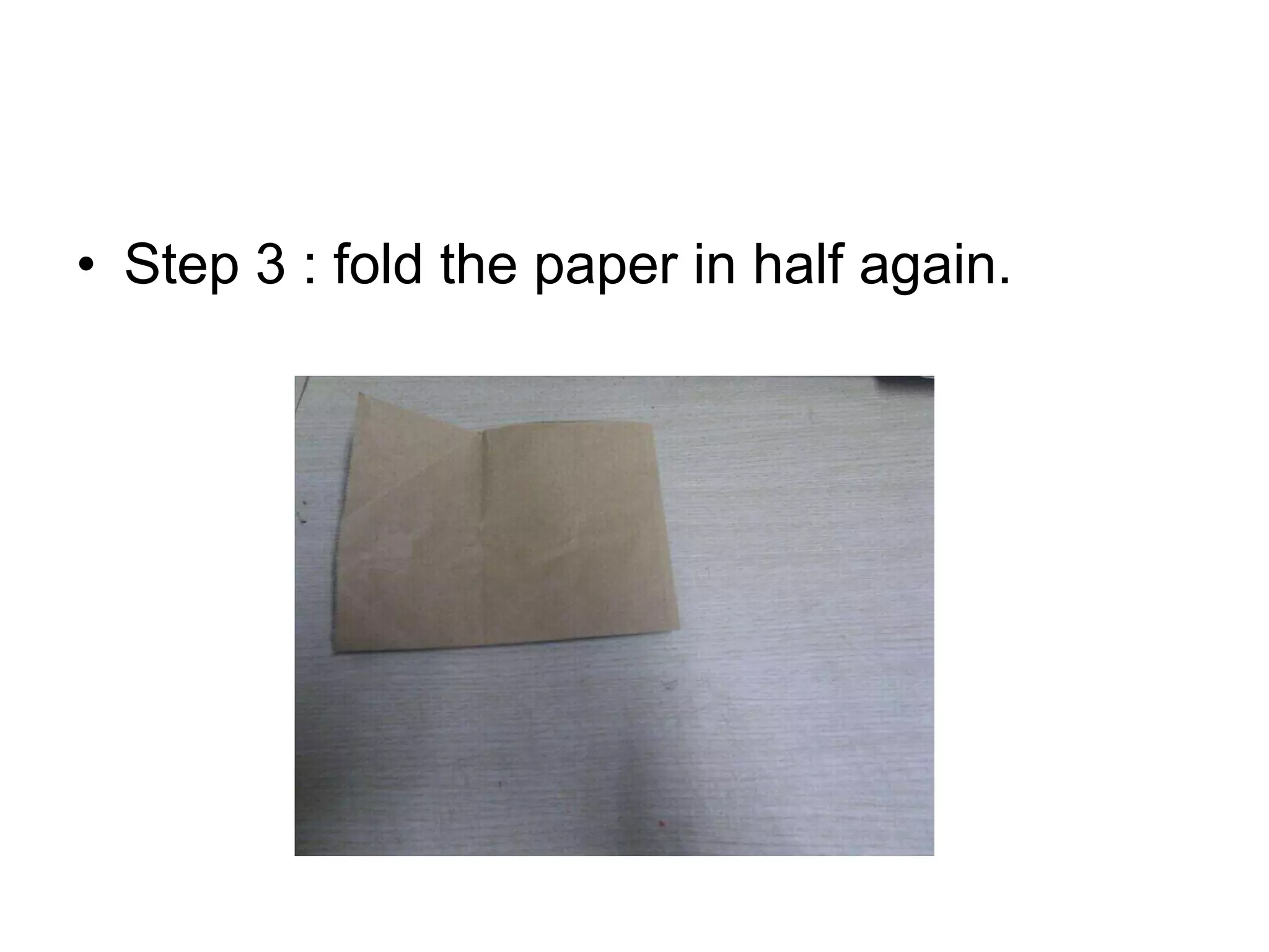 Directions for making a paper trash box | PPTX