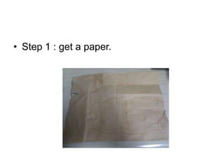 Directions for making a paper trash box | PPTX