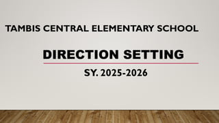 DIRECTION SITTING FOR SY.2025-2026.pptx TCES | PPTX