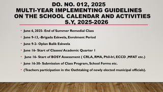 DIRECTION SITTING FOR SY.2025-2026.pptx TCES | PPTX