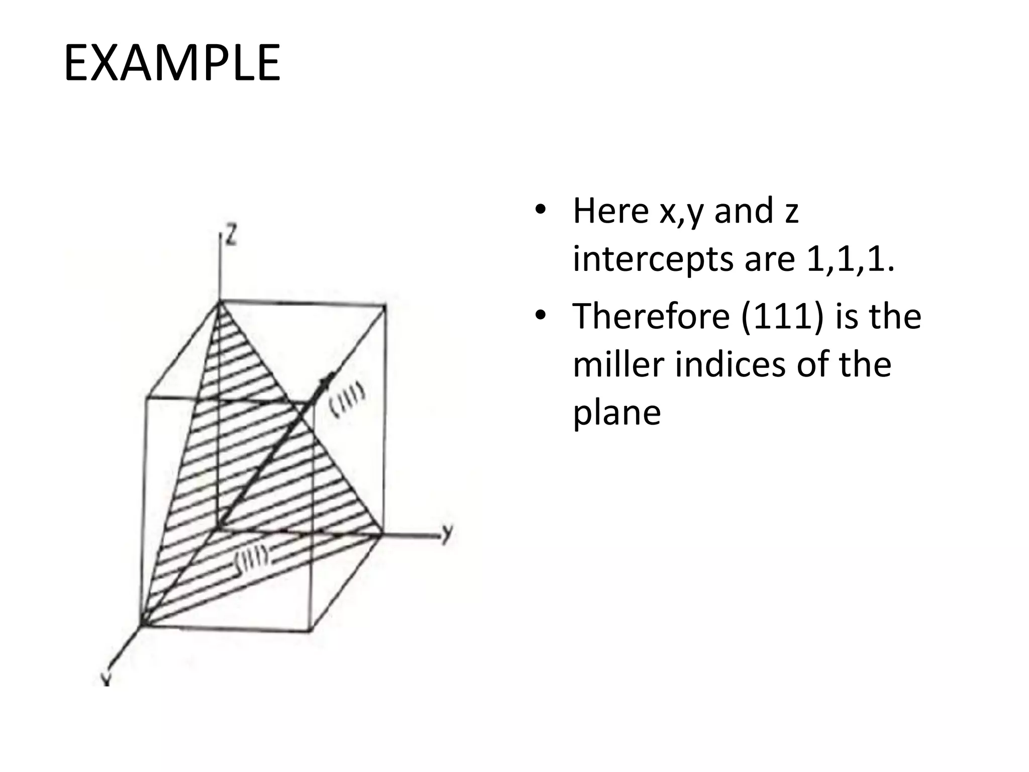 Directions, planes and miller indices | PPTX
