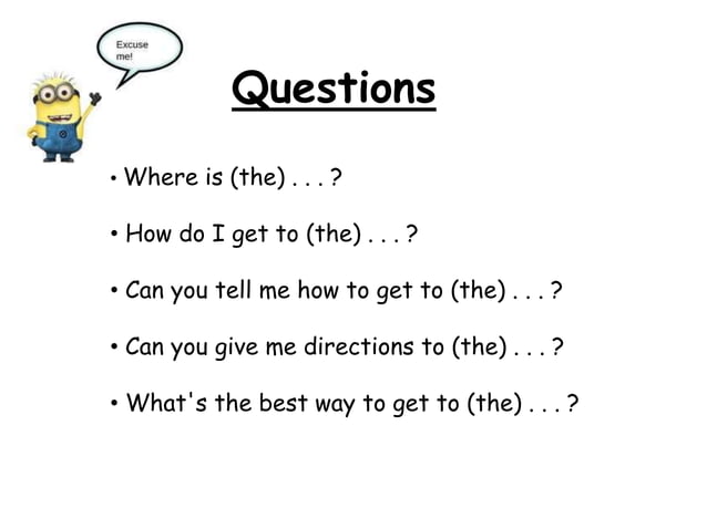 Directions powerpoint | PPT