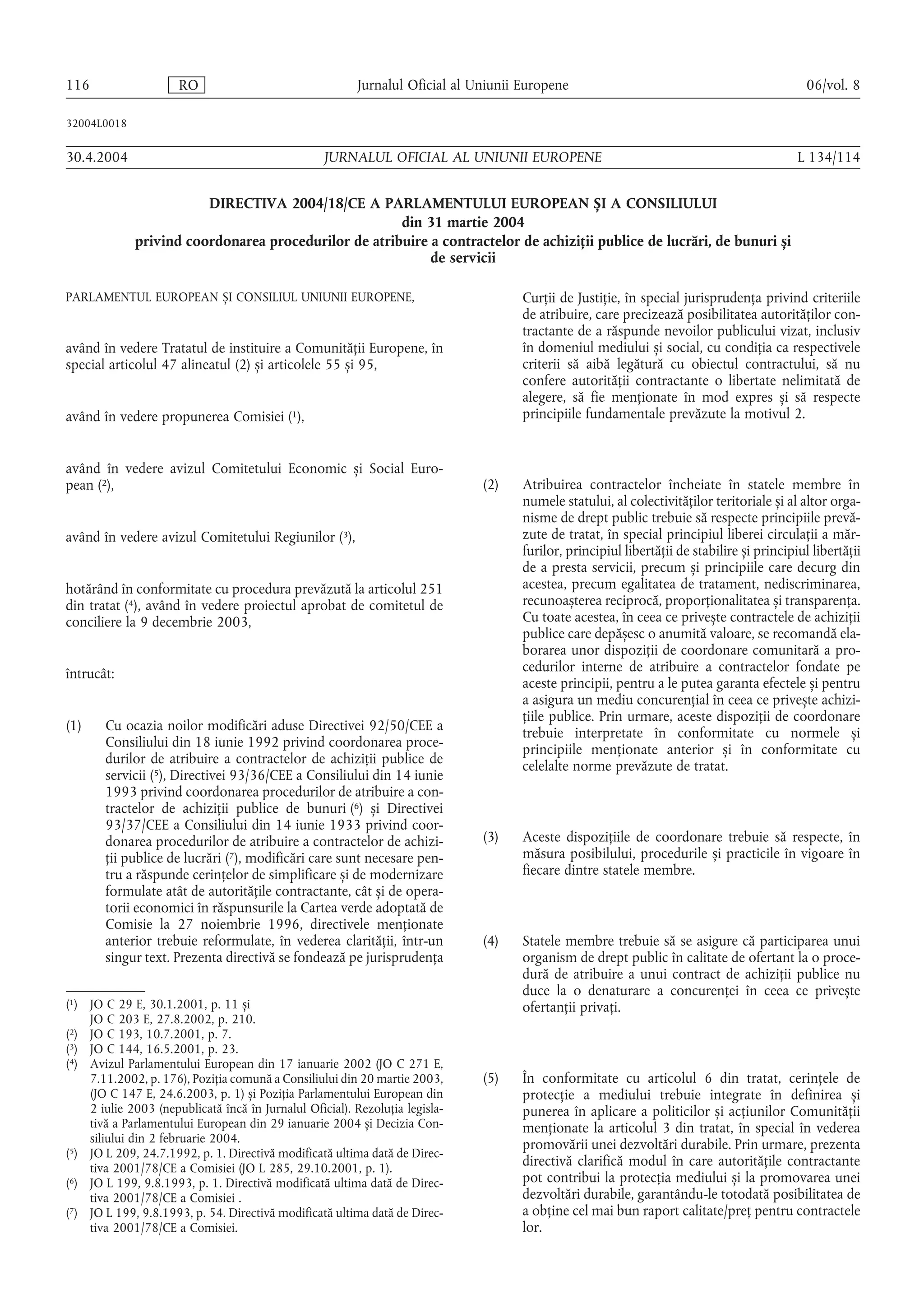 Directiva 2004 18 ce | PDF