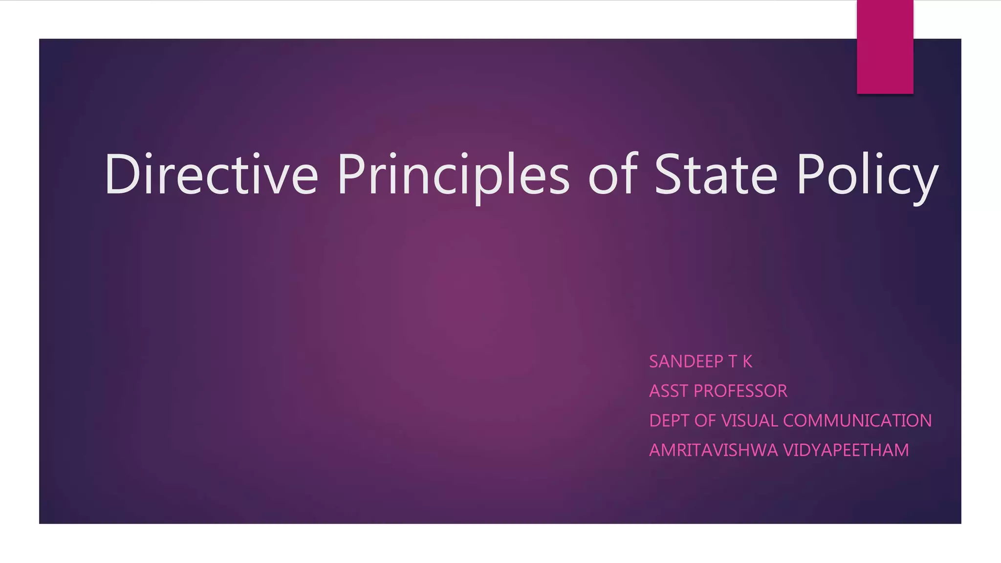 DIRECTIVE PRINCIPLES Fundamental Duties.pptx