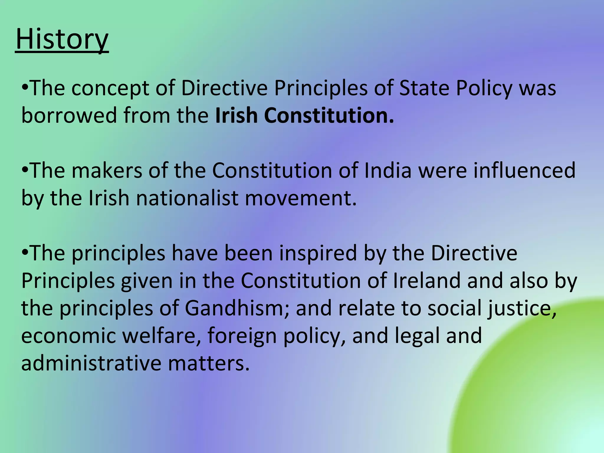 Directive principles of state policy | PPT