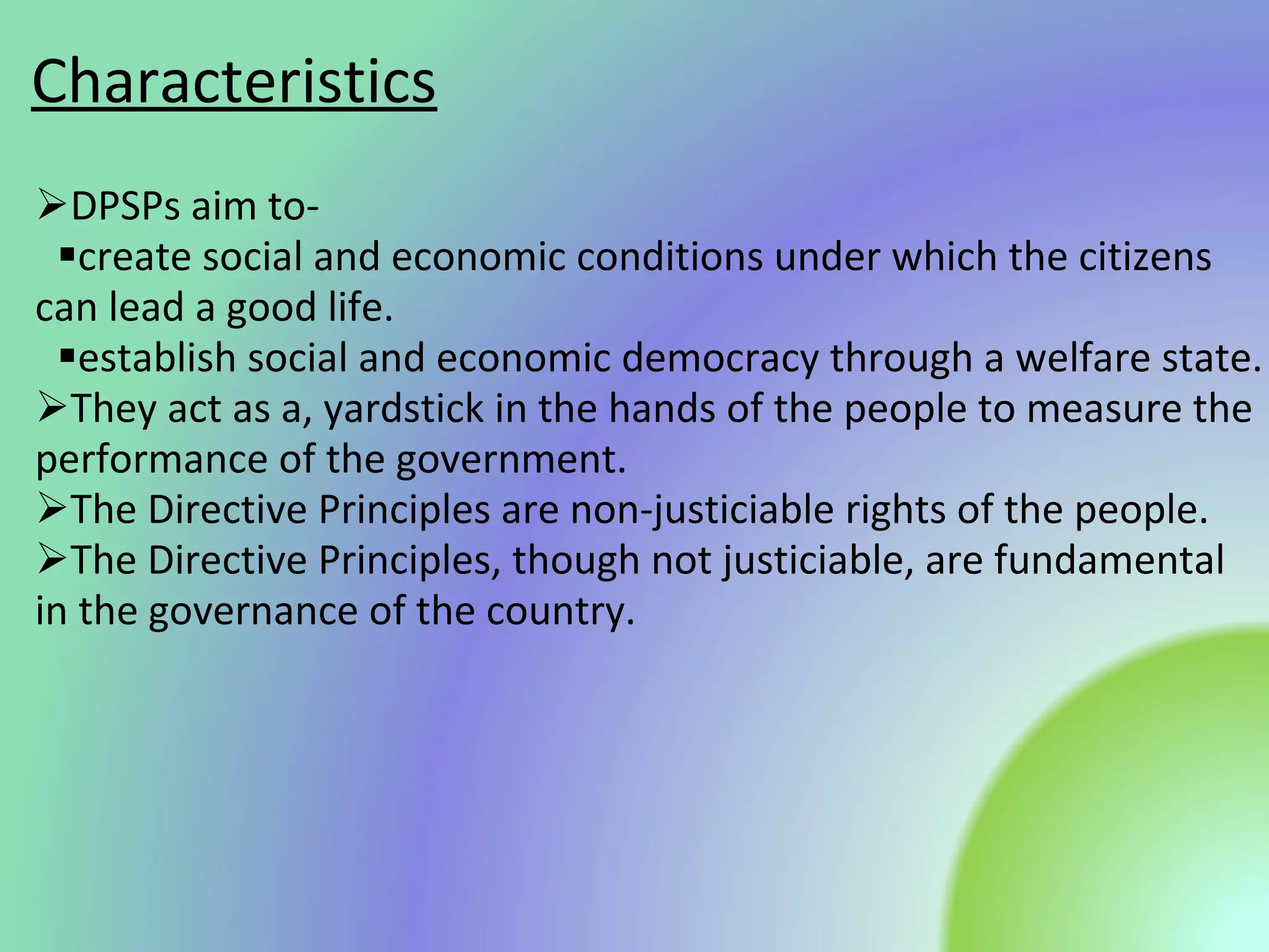 Directive principles of state policy | PPT