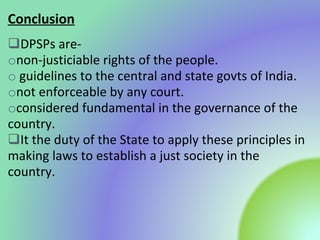 Directive principles of state policy | PPT
