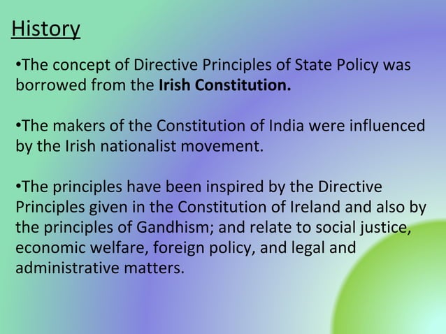 Directive principles of state policy | PPT