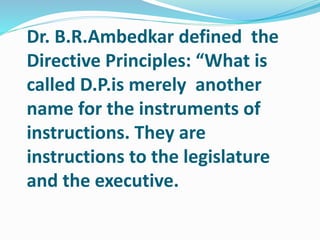 Directive principles of state policy | PPTX