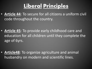 Directive principles of state policy | PPTX