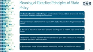 Directive principles of state policy | PPTX