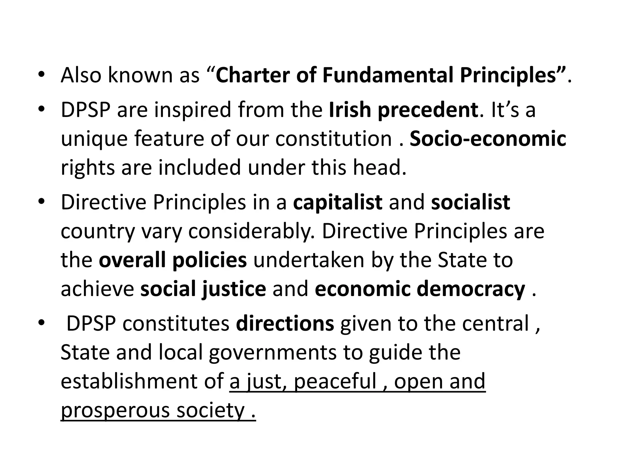 Directive Principles of State Policy | PPTX