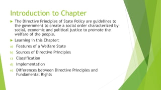 Directive principles of state policy | PPTX | Government Support and ...