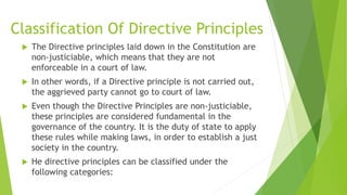 Directive principles of state policy | PPTX | Government Support and ...
