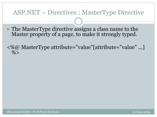 ASP.NET - Directives | PPT