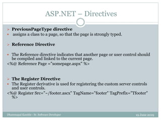 ASP.NET - Directives | PPT