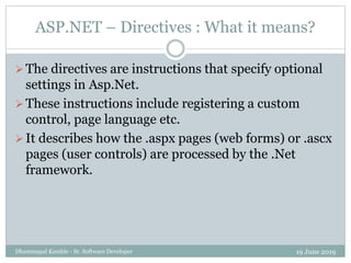 ASP.NET - Directives | PPT
