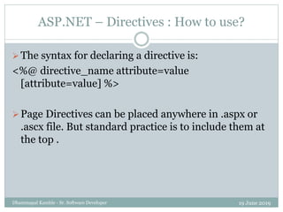 ASP.NET - Directives | PPT