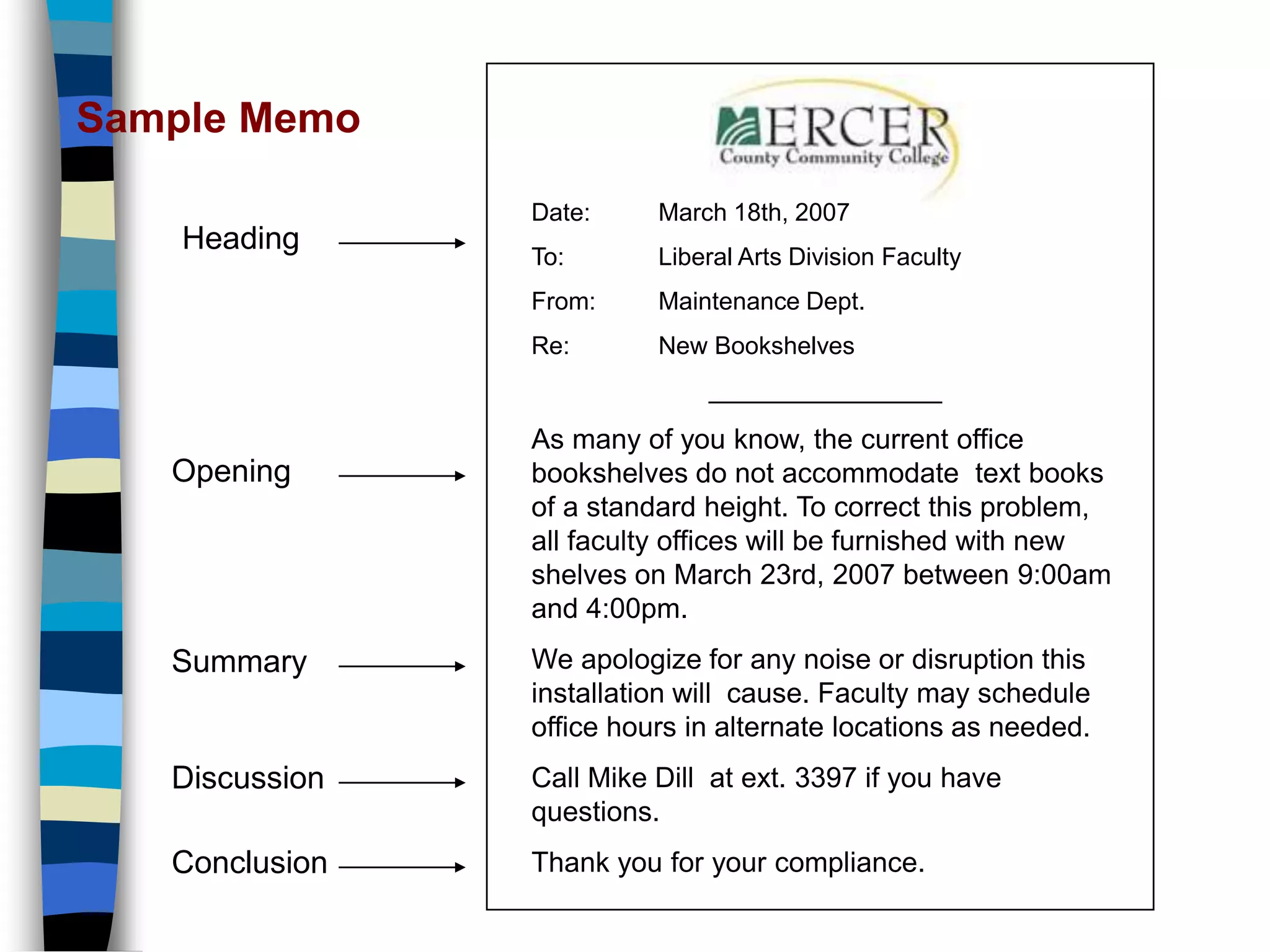 Directives and instructions in memo mba first year | PPT