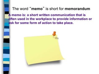 Directives and instructions in memo mba first year | PPT