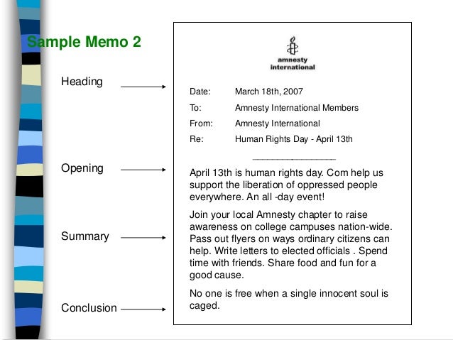 Directives and instructions in memo mba first year