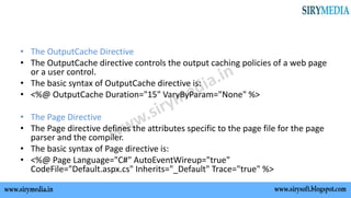 Directives in asp.net