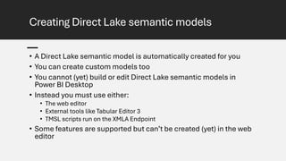 Direct Lake Deep Dive slides from Fabric Engineering Roadshow | PPT