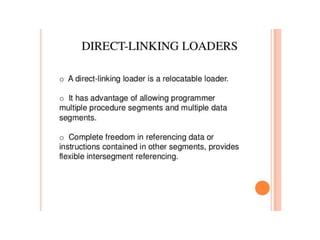 Direct linking loader | PPTX