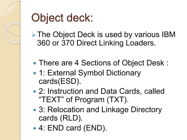 Direct linking loaders | PPTX