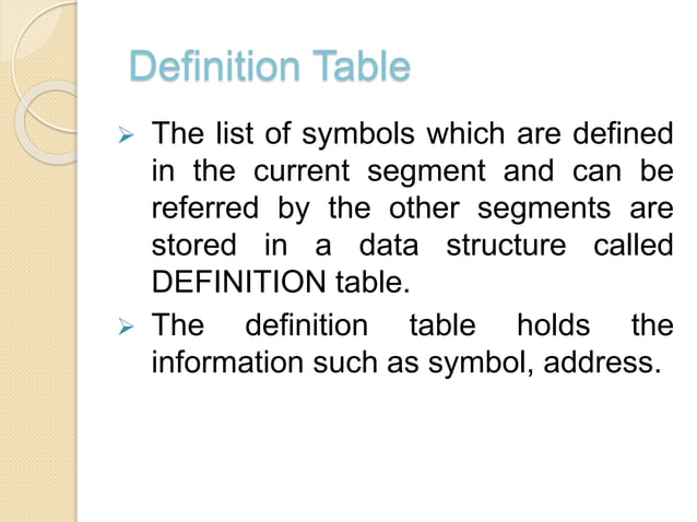 Direct linking loaders | PPTX