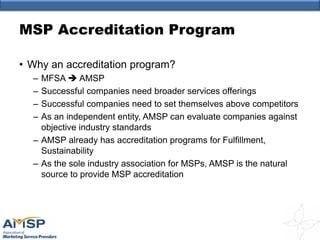 AMSP Direct Mail Service Provider Accreditation Program | PPT