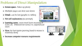 Direct manipulation - ppt | PPTX