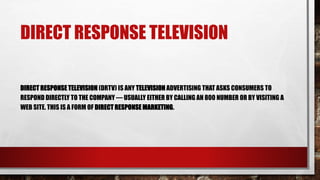 Television Media in Direct marketing | PPTX