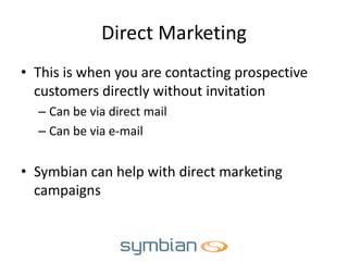 Direct marketing & marketing communication | PPT