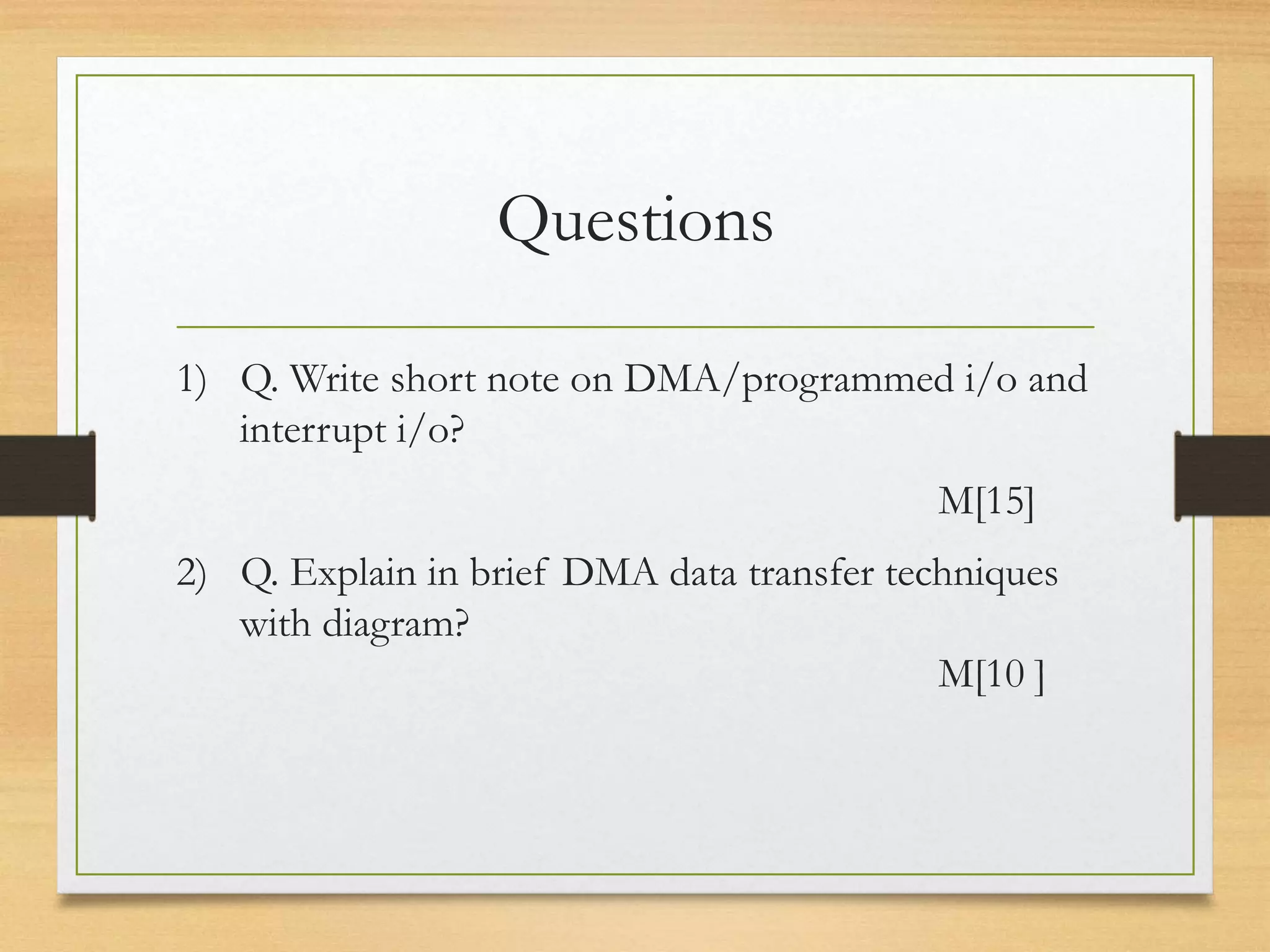 Direct memory access | PPTX