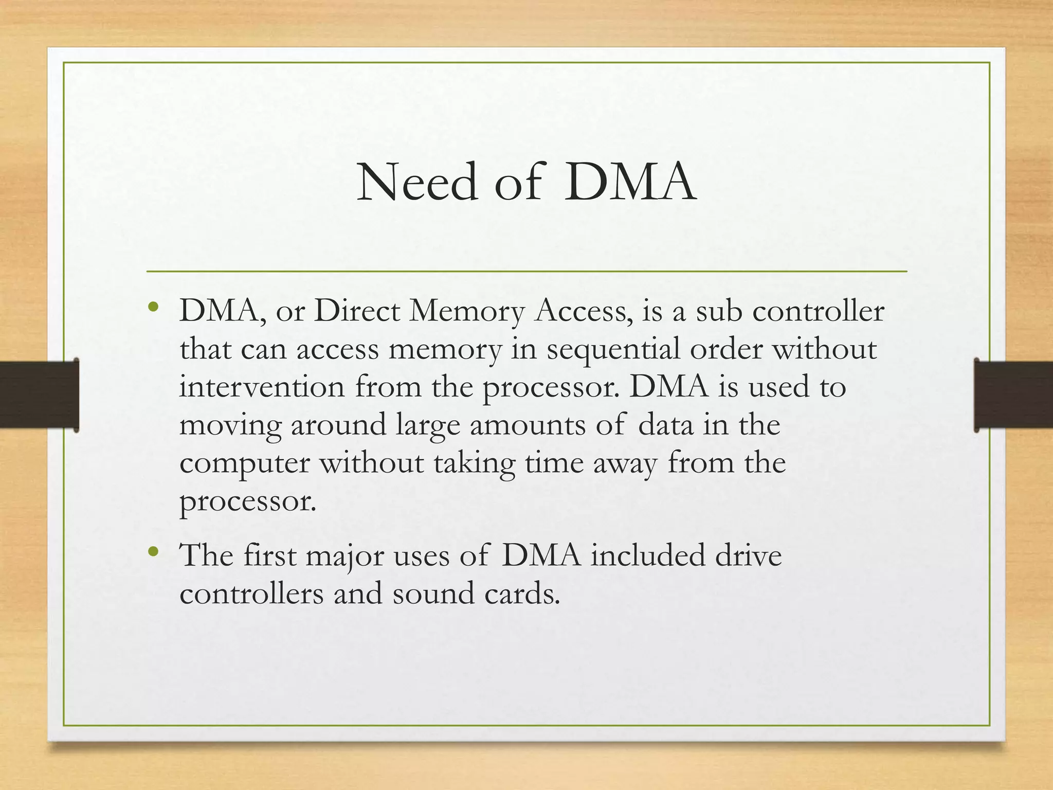 Direct memory access | PPTX