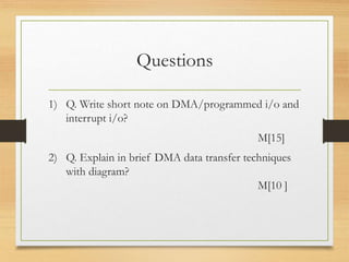 Direct memory access | PPTX