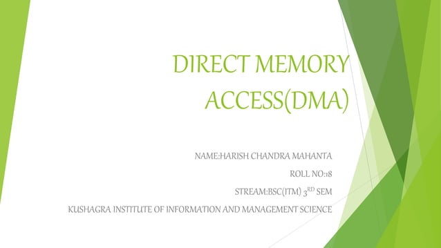 Direct memory access | PPTX