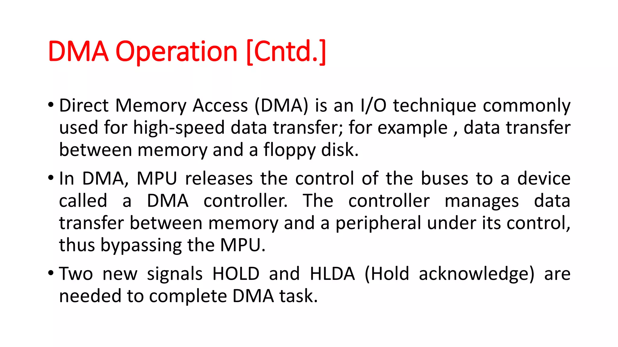 Direct Memory Access.pdf | Computer Peripherals | Computing