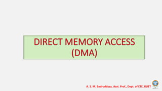 Direct Memory Access.pdf | Computer Peripherals | Computing