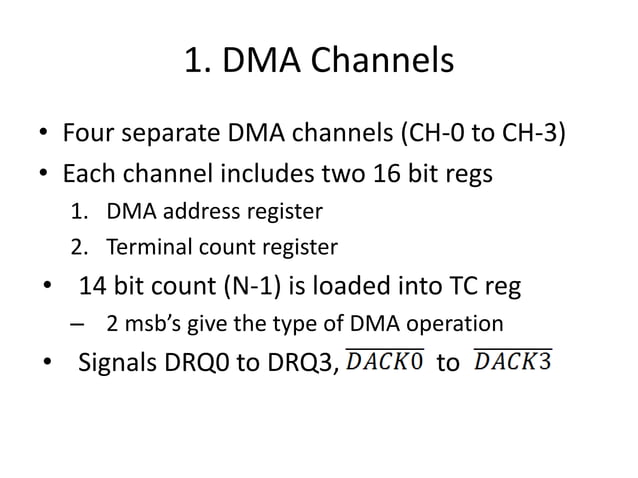 Direct memory access (dma) with 8257 DMA Controller | PPTX | Computer ...