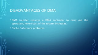 Direct memory access (dma) | PPTX | Computer Networking | Computing