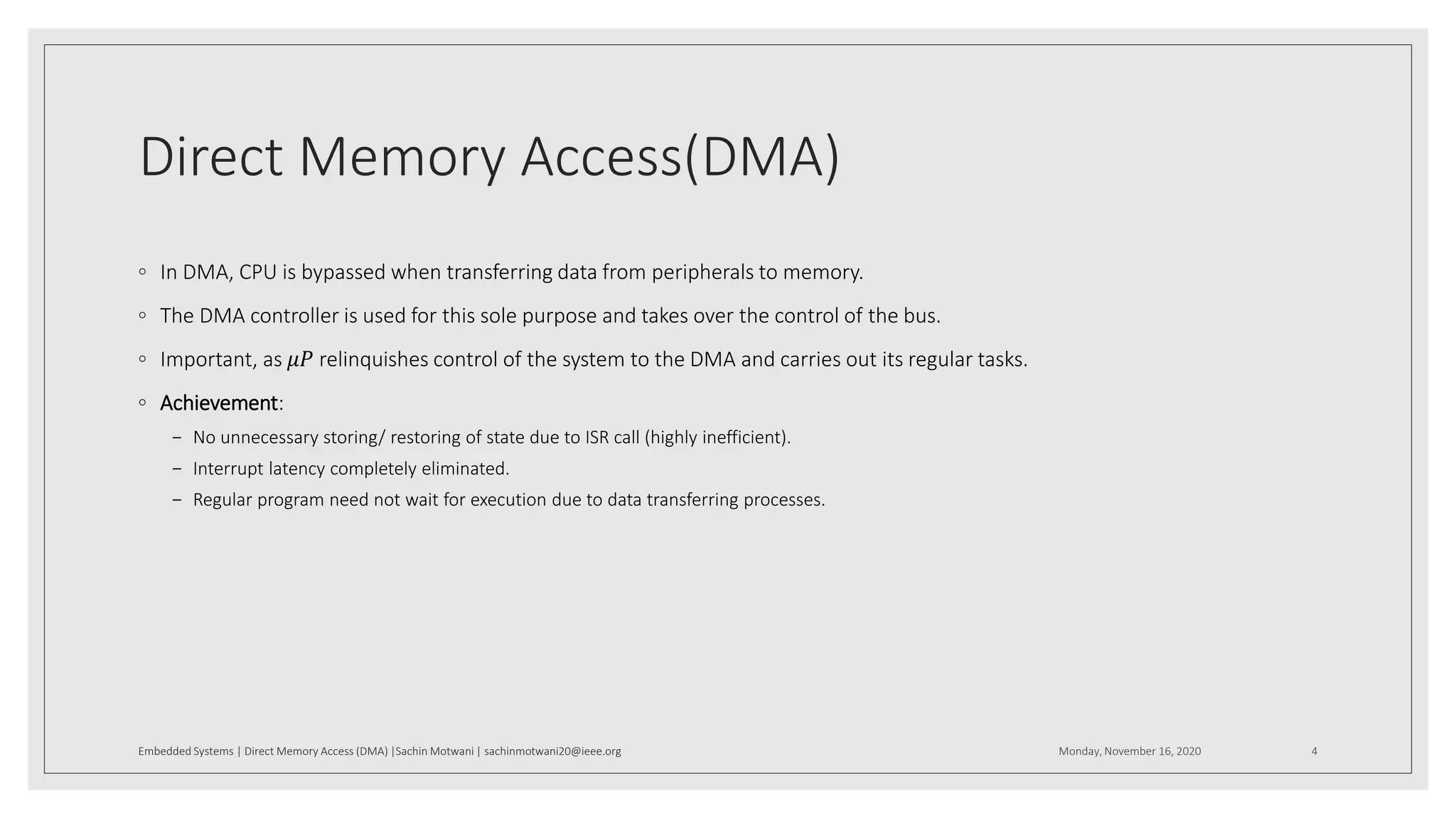 Direct Memory Access Dma Ppt