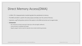 Direct memory access (dma) | PPTX