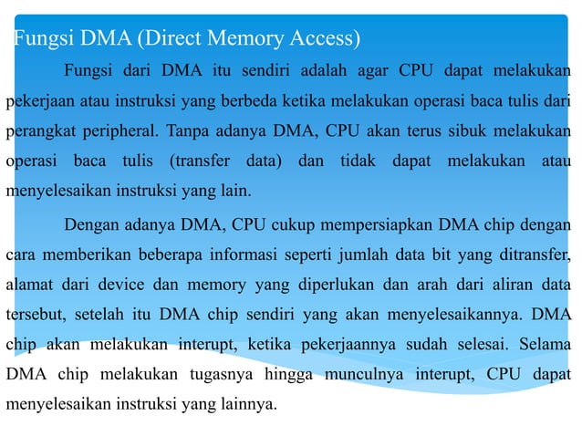 Direct memory access (DMA) | PPTX