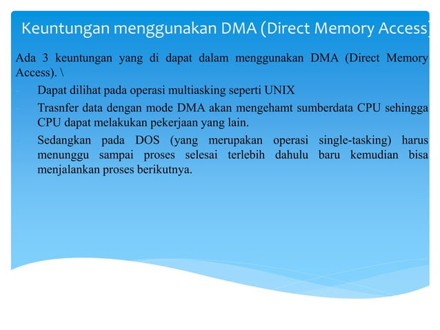 Direct memory access (DMA) | PPTX